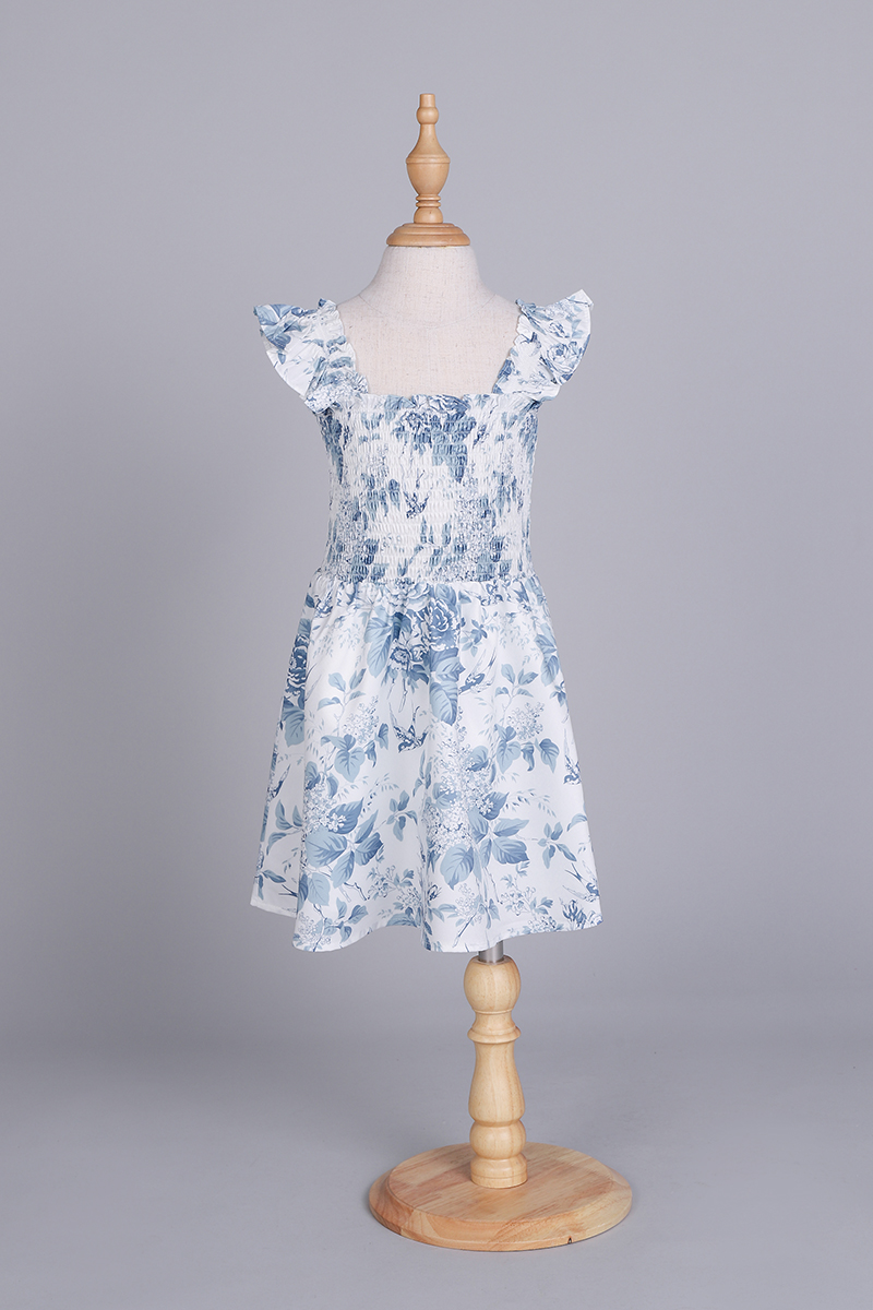 Skylar Girl Dress In Dark Porcelain | Kind To Kind