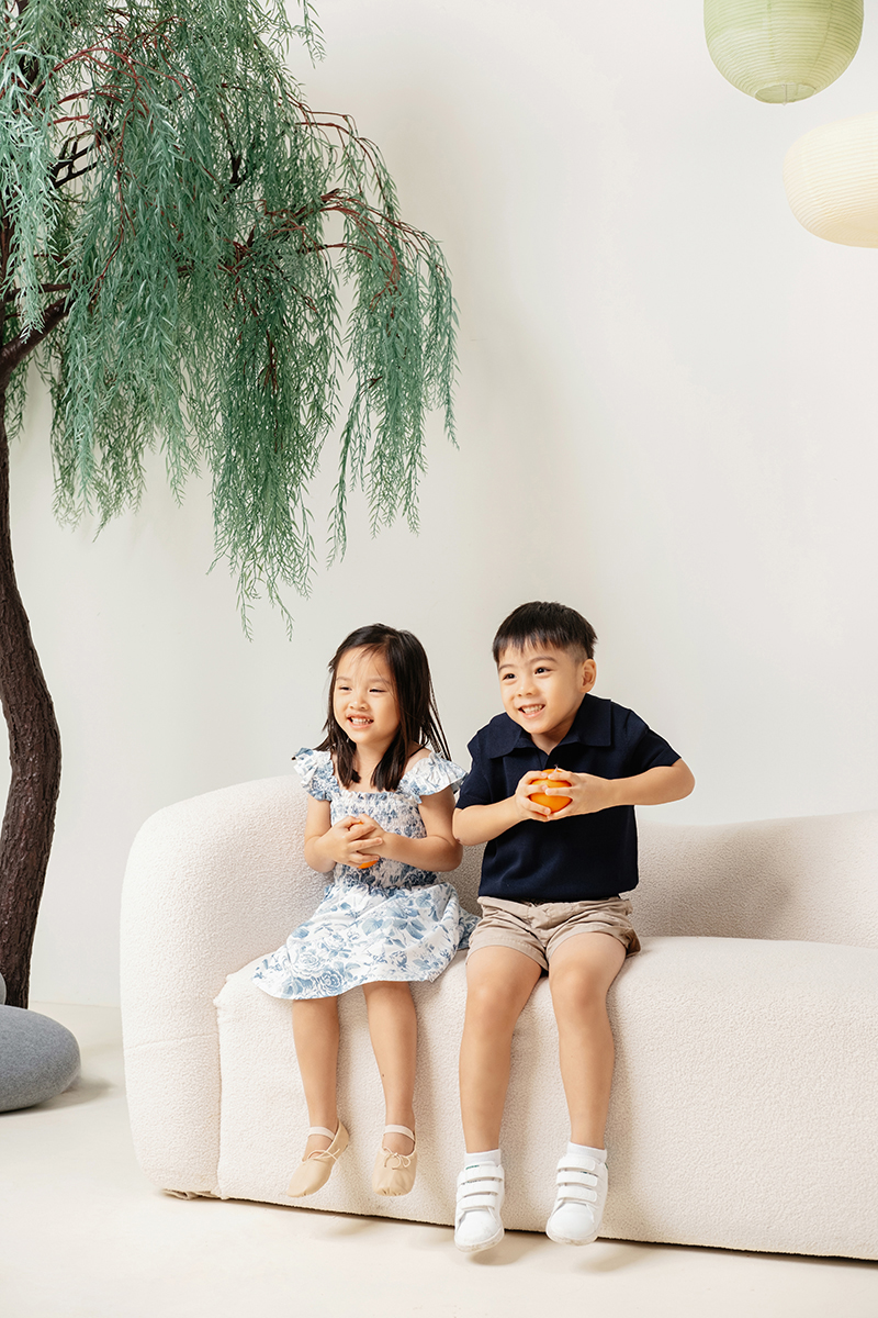 Skylar Girl Dress In Light Porcelain | Kind To Kind