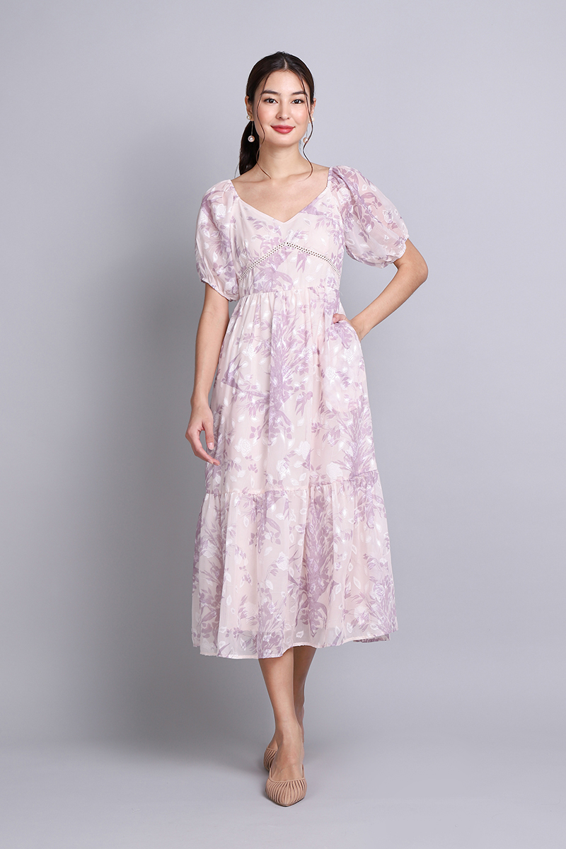 Violette Dress In Lavender Prints | Kind To Kind