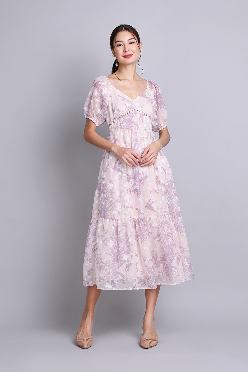 Violette Dress In Lavender Prints | Kind To Kind