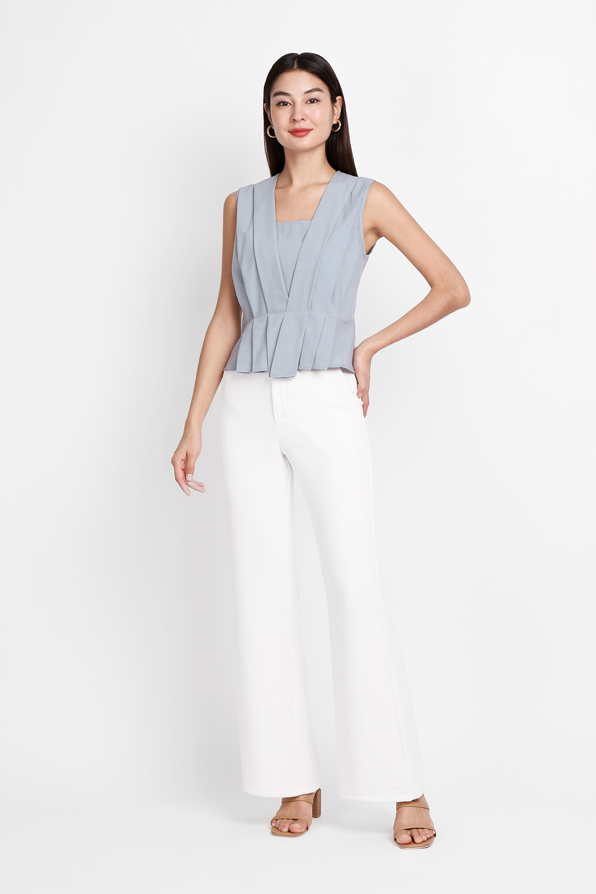 Zoey Top In Muted Sky | Kind To Kind