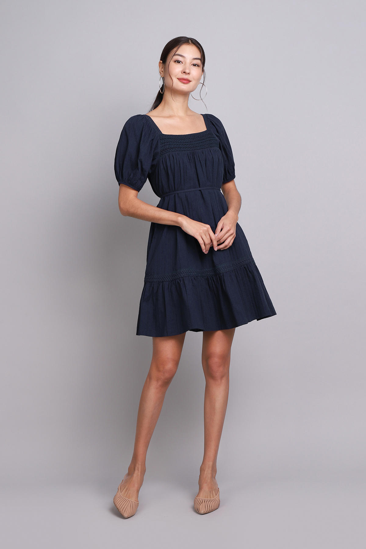 Solana Dress In Navy Blue | Kind To Kind
