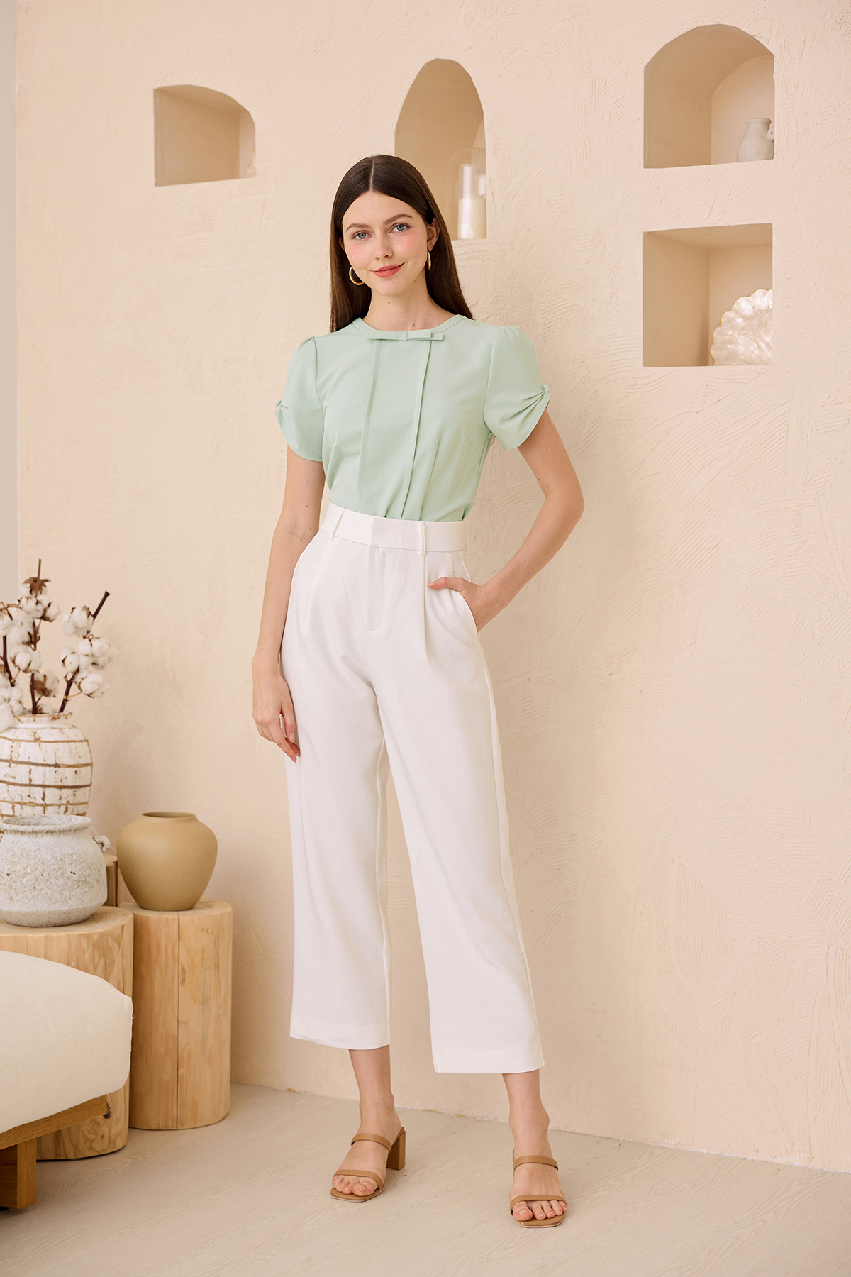 Edward Pants In Clean White | Kind To Kind