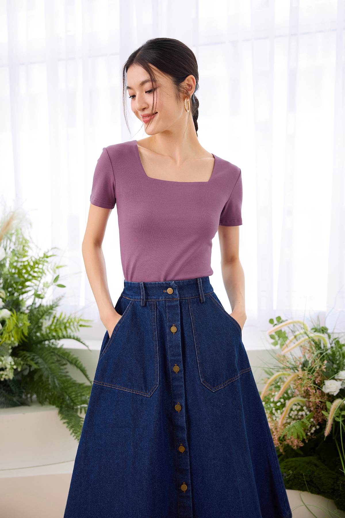 Casey Top In Plum | Kind To Kind