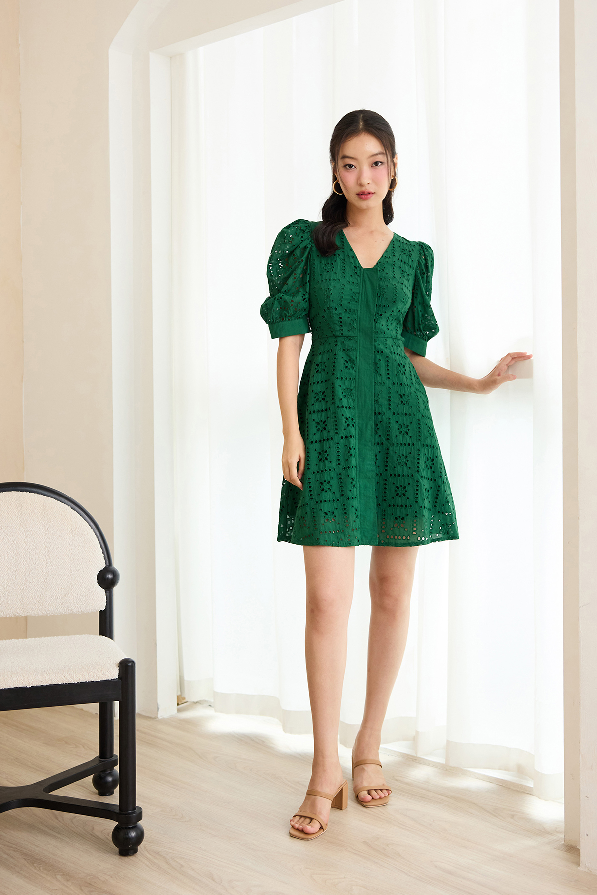 Angeline Dress In Kelly Green | Kind To Kind