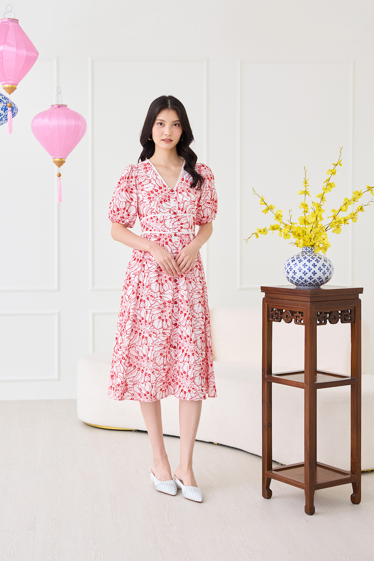 Eden Dress In Red Eyelet | Kind To Kind