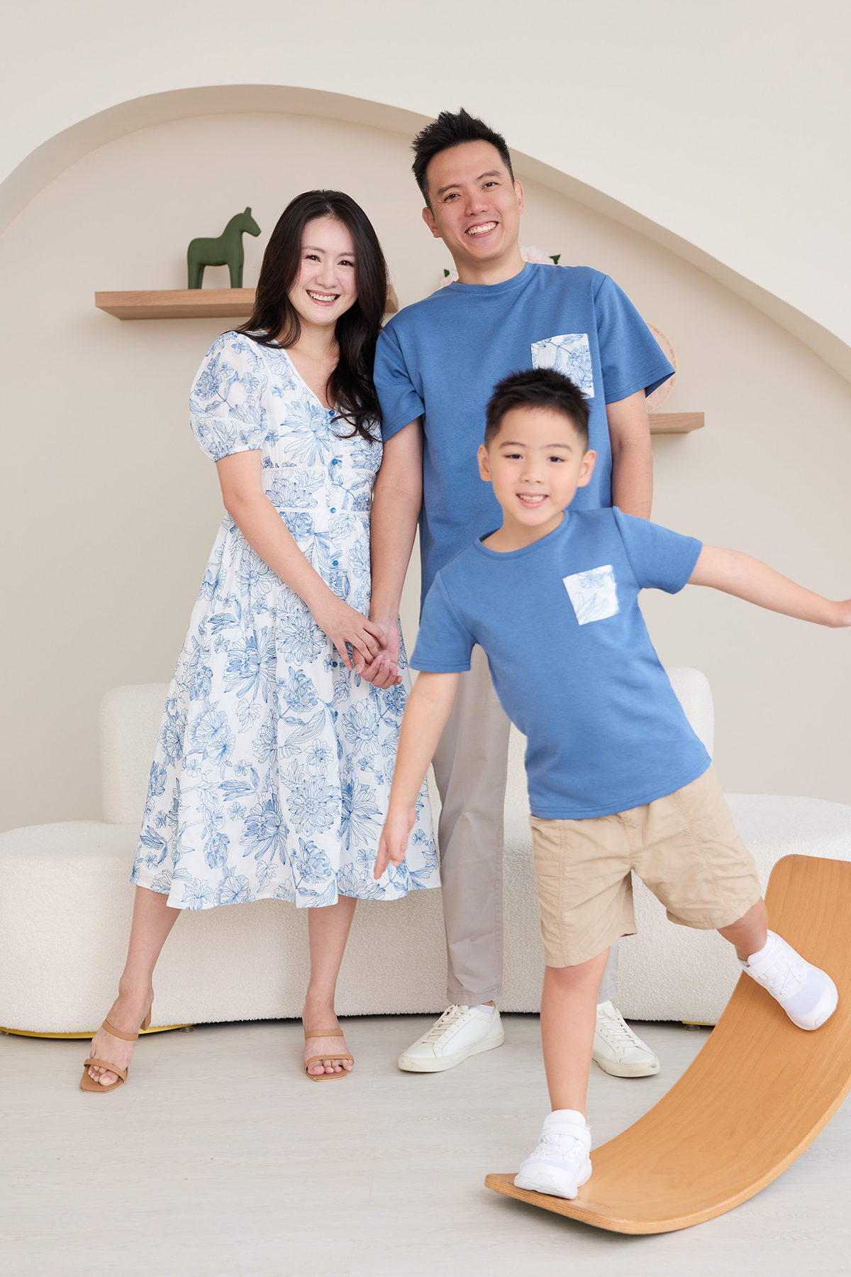 Elliott Boy Tee In Embroidered Blue | Kind To Kind