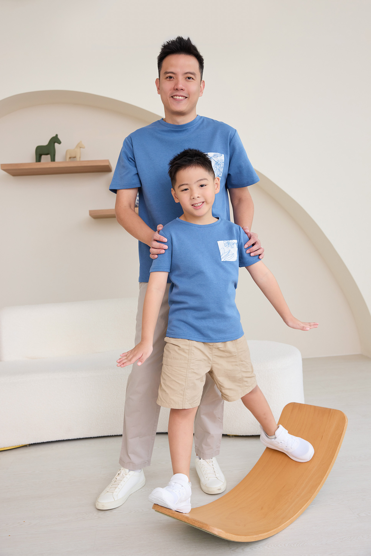 Elliott Boy Tee In Embroidered Blue | Kind To Kind